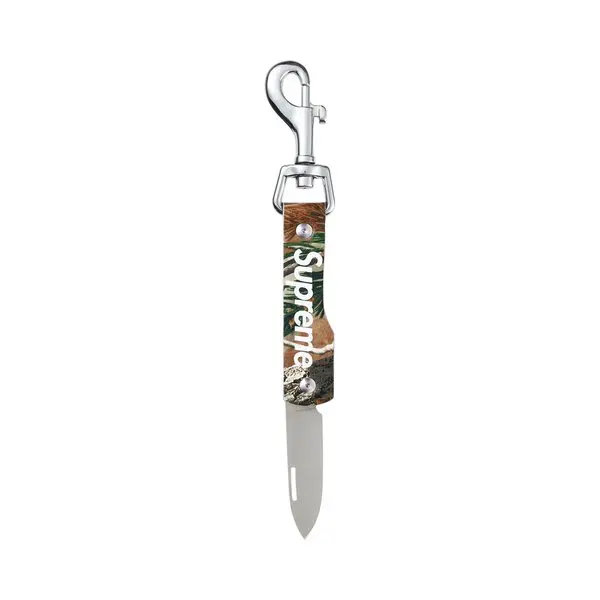 Supreme Leather Clip Knife - Brown
