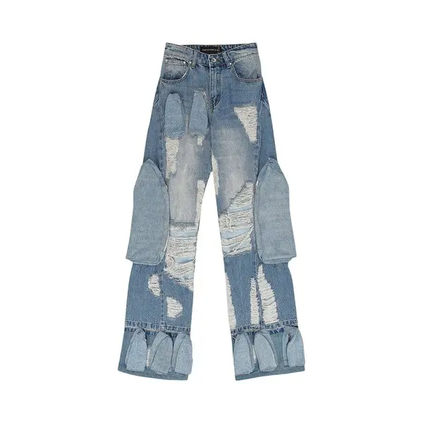 WHO DECIDES WAR BY EV BRAVADO Multipocket Relaxed Fit Jeans