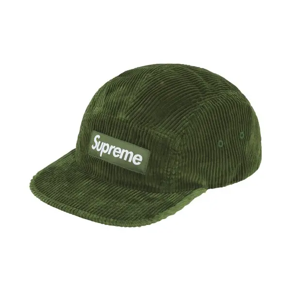 Supreme Corduroy Camp Cap - Green