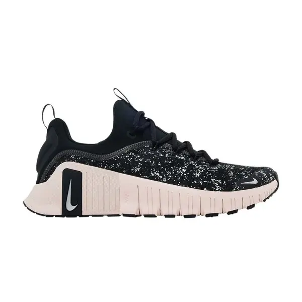Nike Free Metcon Se Metallic Silver Sneakers - Black