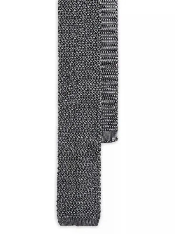 Ralph Lauren Purple Label Knitted Tie - Grey