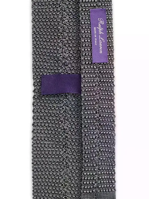 Ralph Lauren Purple Label Knitted Tie - Grey
