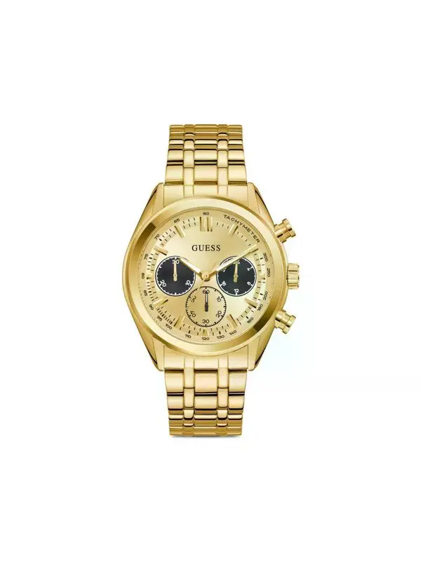 Guess Dawson 44mm Chronograph Watch - Gold