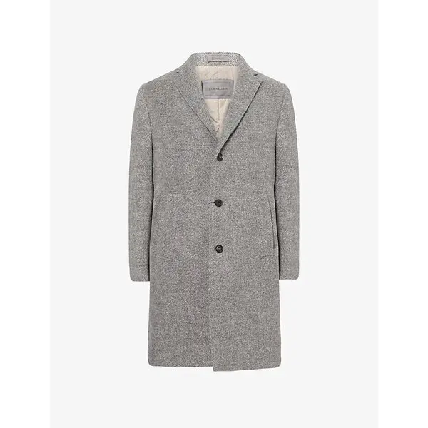 Corneliani Boucle Padded Wool-blend Overcoat