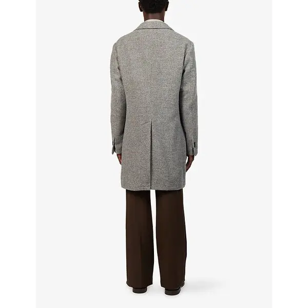 Corneliani Boucle Padded Wool-blend Overcoat