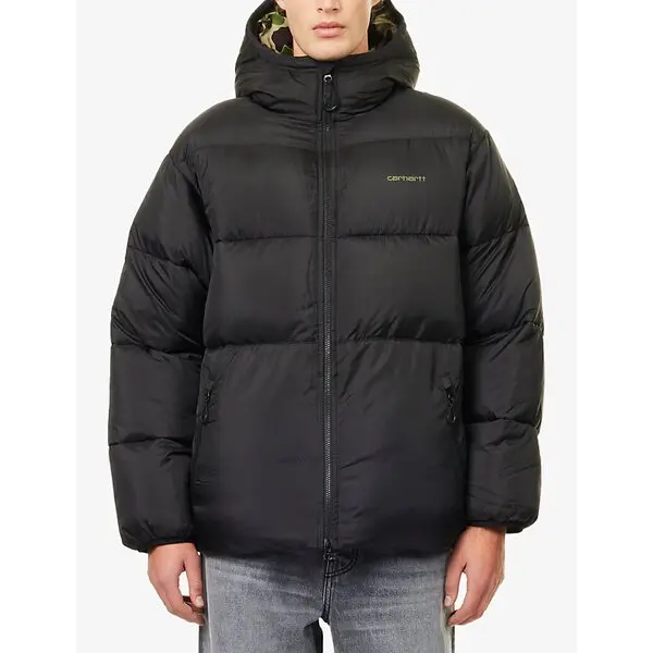 Carhartt Work In Progress Toronto Hooded Shell Jacket - Black Camo Duckgreen