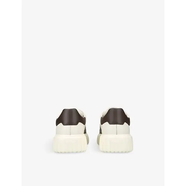 Hogan H-stripe Leather Trainers - Bone/comb