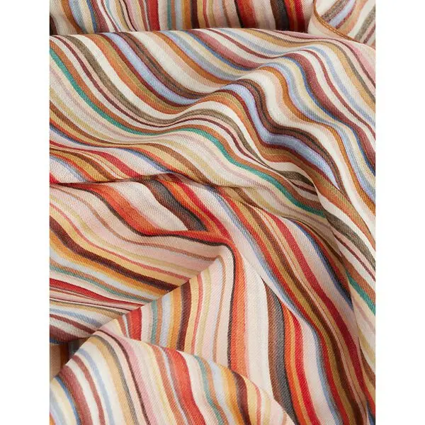 Paul Smith Painted-stripe Wool Scarf
