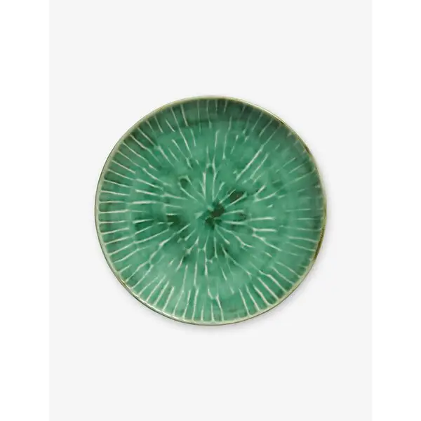 SERAX Lanza Stoneware Plate 22cm - Green