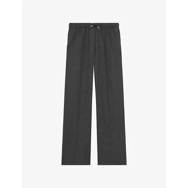 The Kooples Stretch Wool-blend Trousers