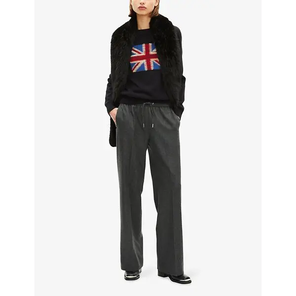 The Kooples Stretch Wool-blend Trousers