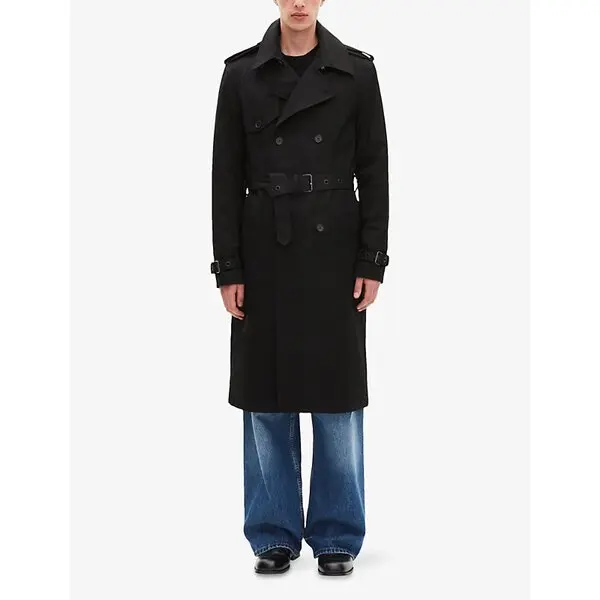 The Kooples Cotton Double-breasted Trench Coat