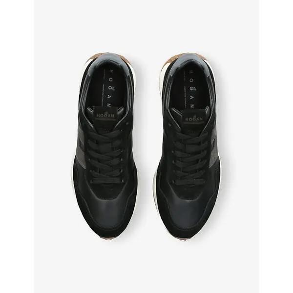 Hogan H641 Suede And Leather Trainers