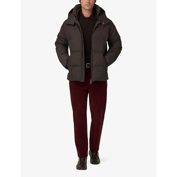 Boggi Milano Padded Shell-down Bomber Jacket