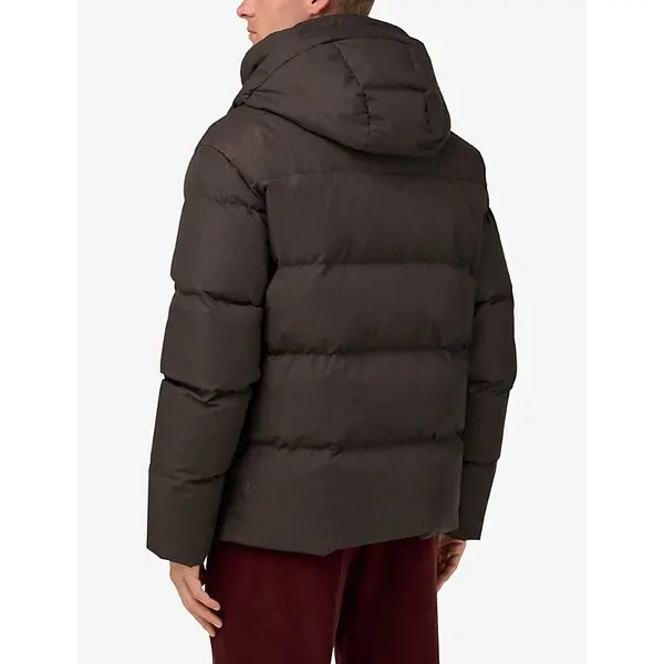 Boggi Milano Padded Shell-down Bomber Jacket