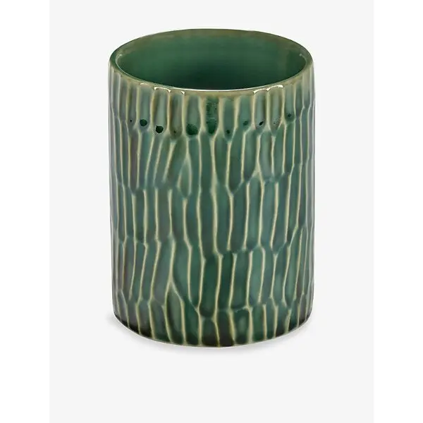 SERAX Lanza Stoneware Vase 11cm - Green