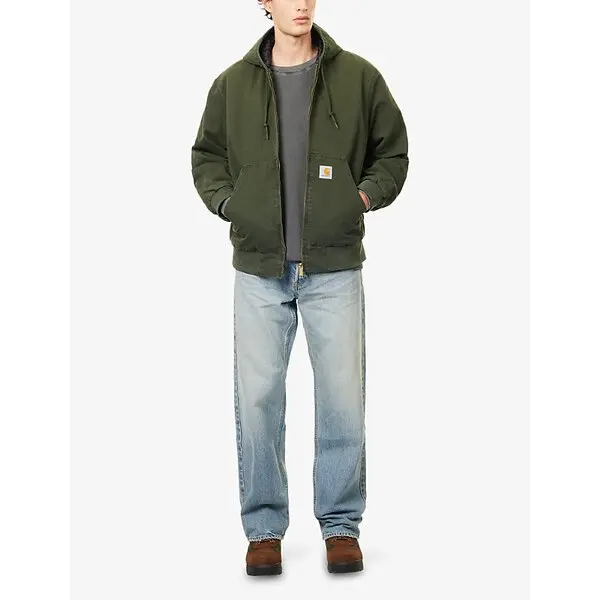 Carhartt Work In Progress Og Active Hooded Cotton Jacket - Olive