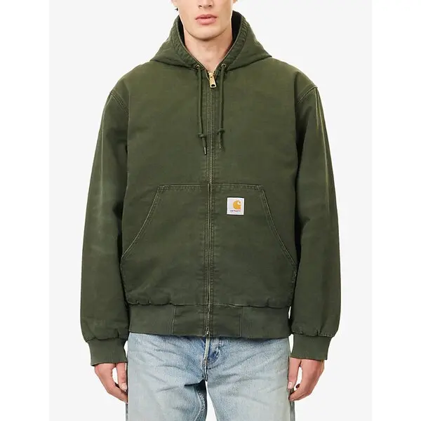 Carhartt Work In Progress Og Active Hooded Cotton Jacket - Olive
