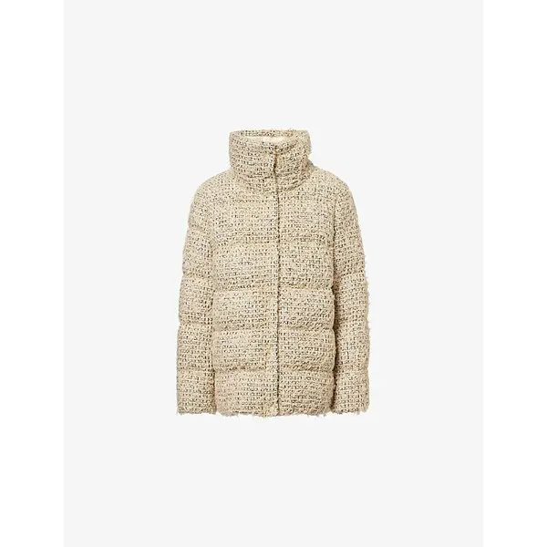 Moncler Cochelle Tweed Short Down Jacket