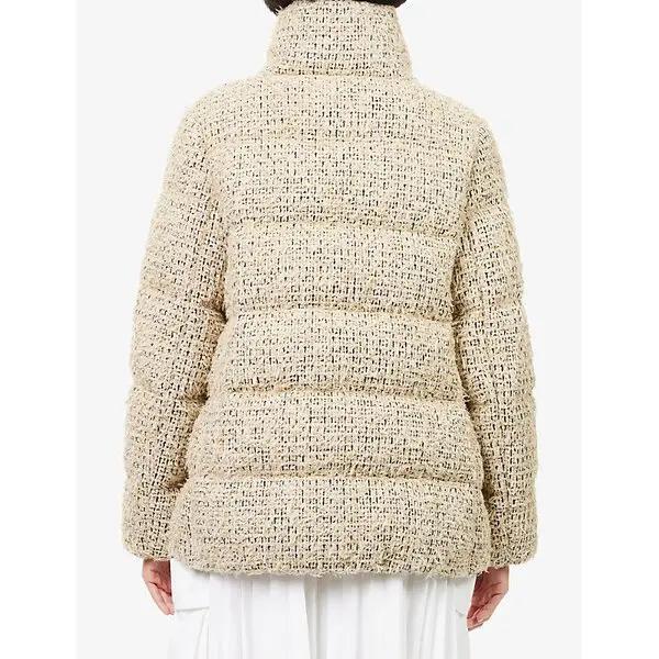 Moncler Cochelle Tweed Short Down Jacket