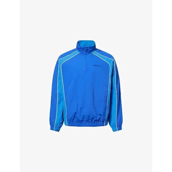 AWAKE NY Quarter Zip High-neck Woven Track Jacket
