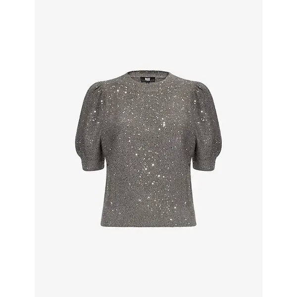 Paige Sequin-knit Jumper