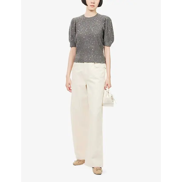 Paige Sequin-knit Jumper