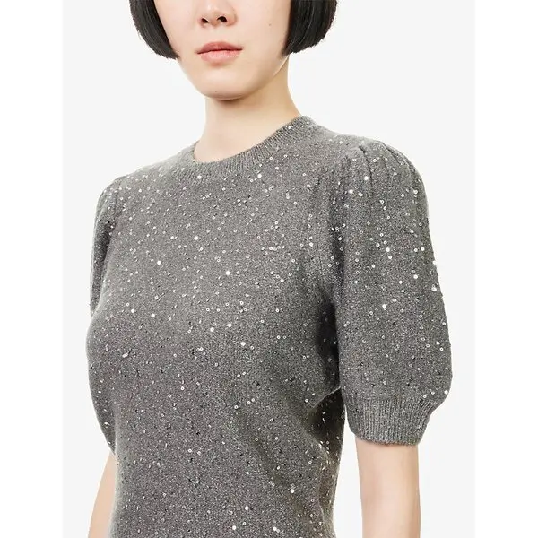 Paige Sequin-knit Jumper