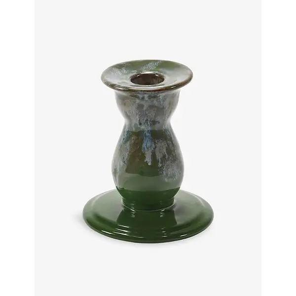 SERAX Terres De Rêves Ceramic Candle Holder 10.5cm - Green