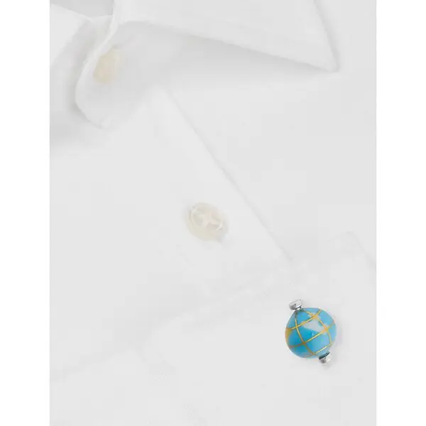 Paul Smith Spinning Globe Copper And Zinc Cufflinks