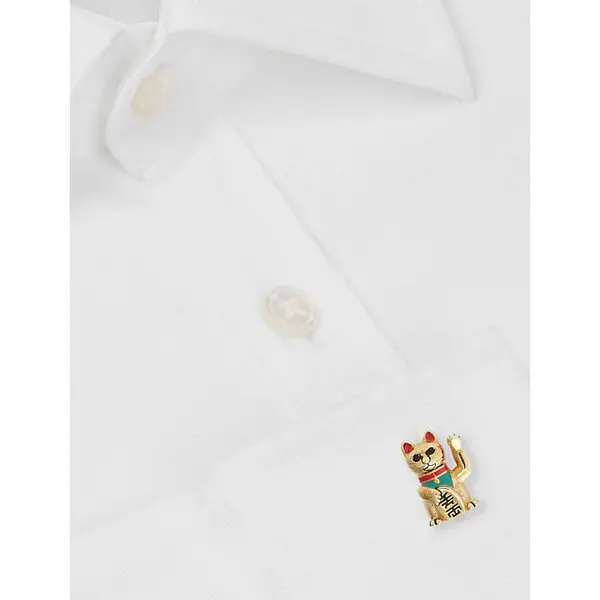 Paul Smith Lucky Cat Copper And Zinc Cufflinks