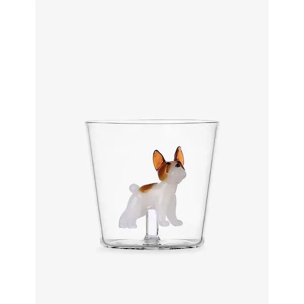 ICHENDORF MILANO French Bulldog Glass Tumbler 8cm - Multicolor