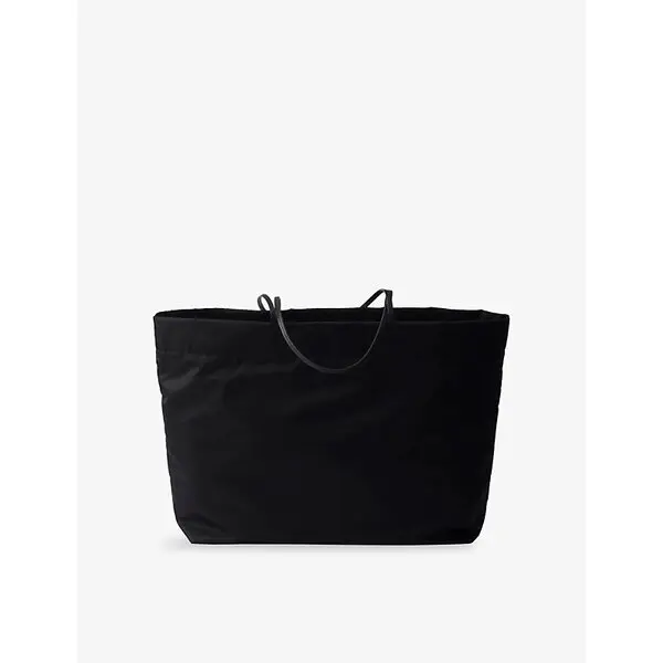 Prada Large Re-nylon Woven Tote Bag - Black