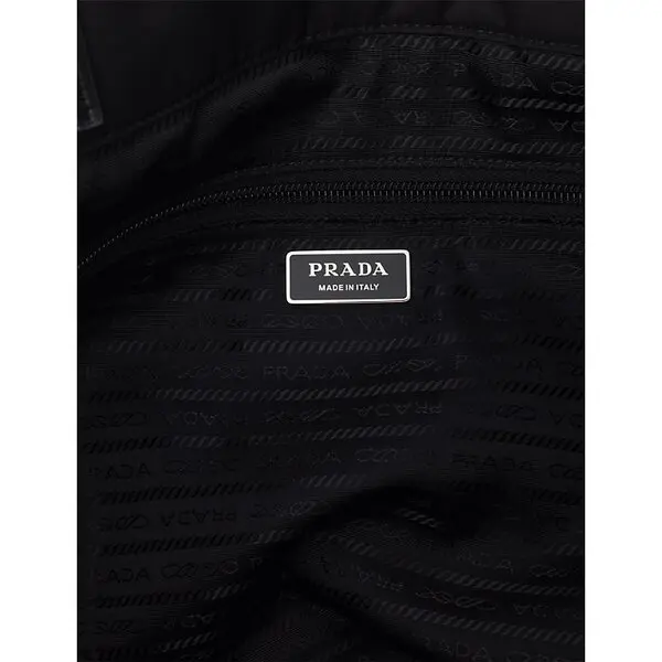 Prada Large Re-nylon Woven Tote Bag - Black