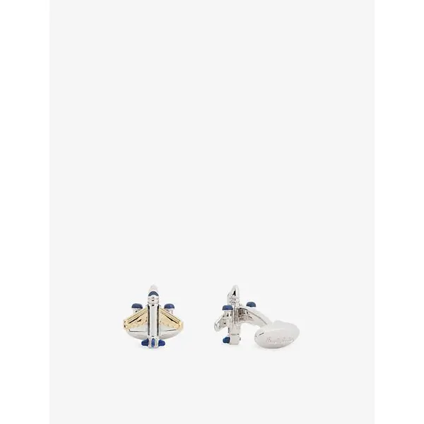 Paul Smith Aeroplane Copper And Zinc Cufflinks - Multicolour