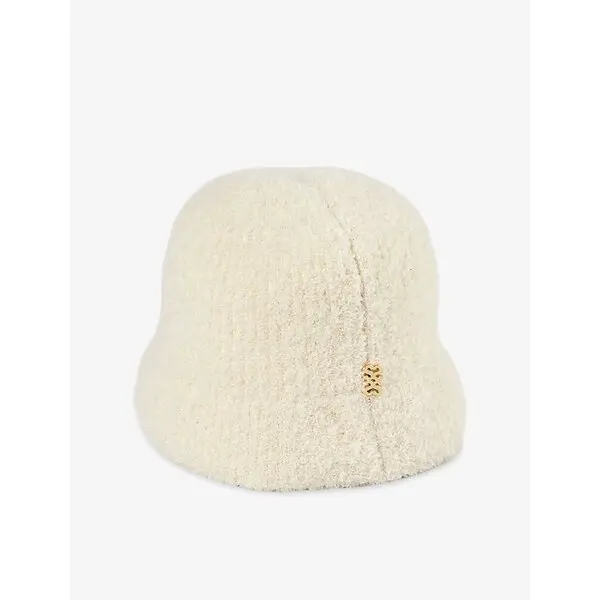 Sandro Wool And Cashmere-blend Bucket Hat - Ecru