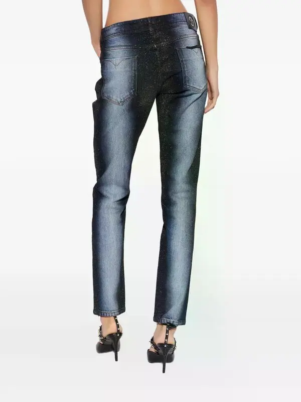 Versace Sparkled Straight-leg Jeans