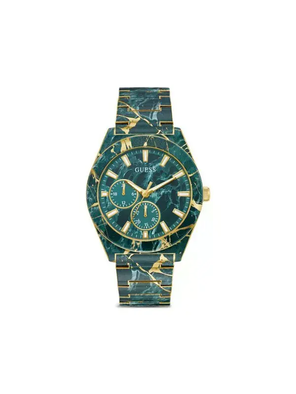 Guess Marble-patterned Bracelet Watch - Green