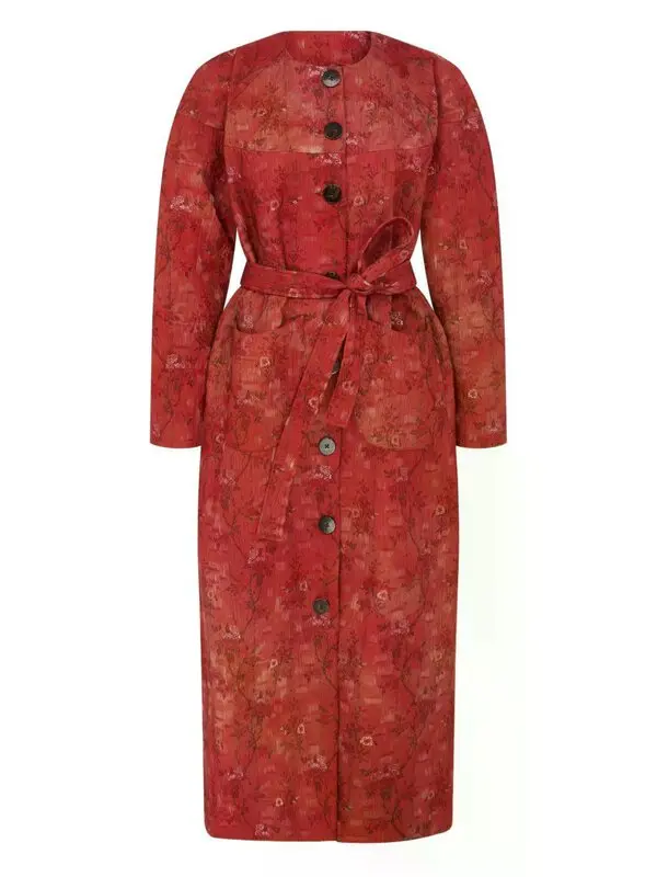 MARKARIAN Tilda Brocade Coat With Rounded Sleeves
