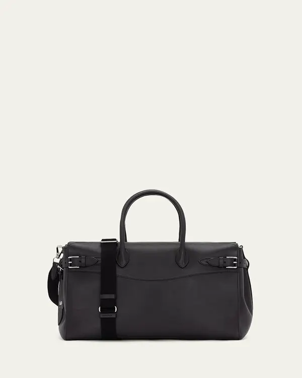 Ralph Lauren Bedford Calfskin Duffle Bag - Black