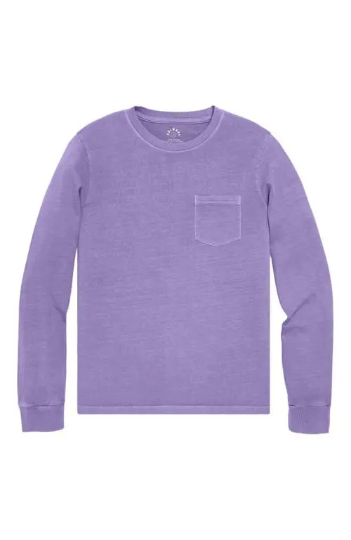 PRIMARY Garment Dyed Long Sleeve Pocket T-shirt - Iris