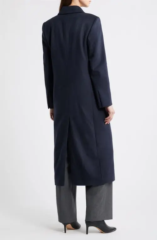 BOSS Callafy Cashmere Coat - Dark Blue