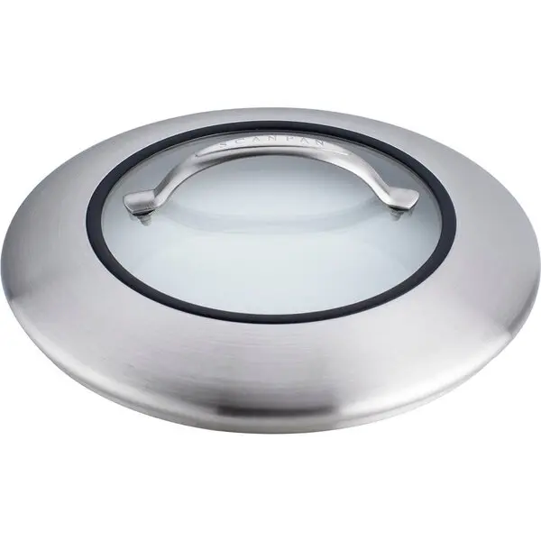SCANPAN Ctx 10.25 Inch Steel & Glass Lid - Silver