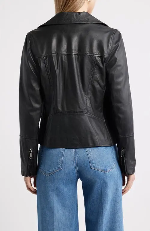 Caslon Leather Moto Jacket