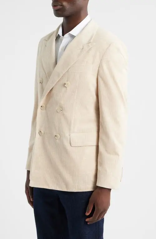 BOSS Heston Slim Fit Double-breasted Ribbed Sport Coat