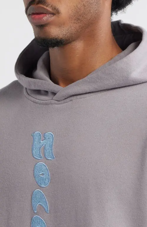 HONOR THE GIFT Distressed Logo Hoodie - Grey