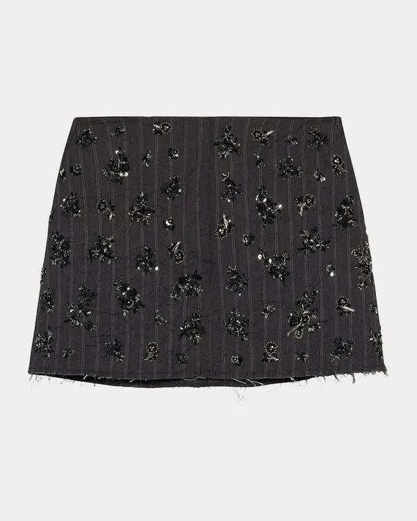 Simkhai Blaire Sequined Mini Skirt