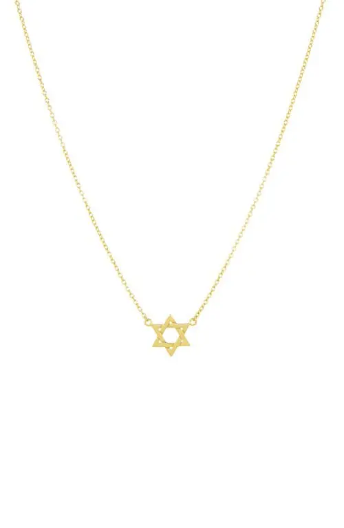 MARLYN SCHIFF Star Of David Pendant Necklace - Gold Plated