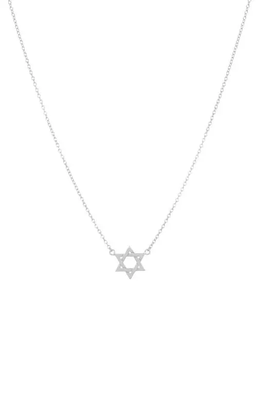 MARLYN SCHIFF Star Of David Pendant Necklace - Sterling Silver