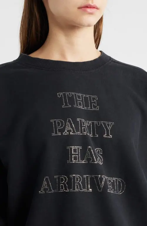 Hugo Boss Eland Embellished Cotton Graphic Sweatshirt